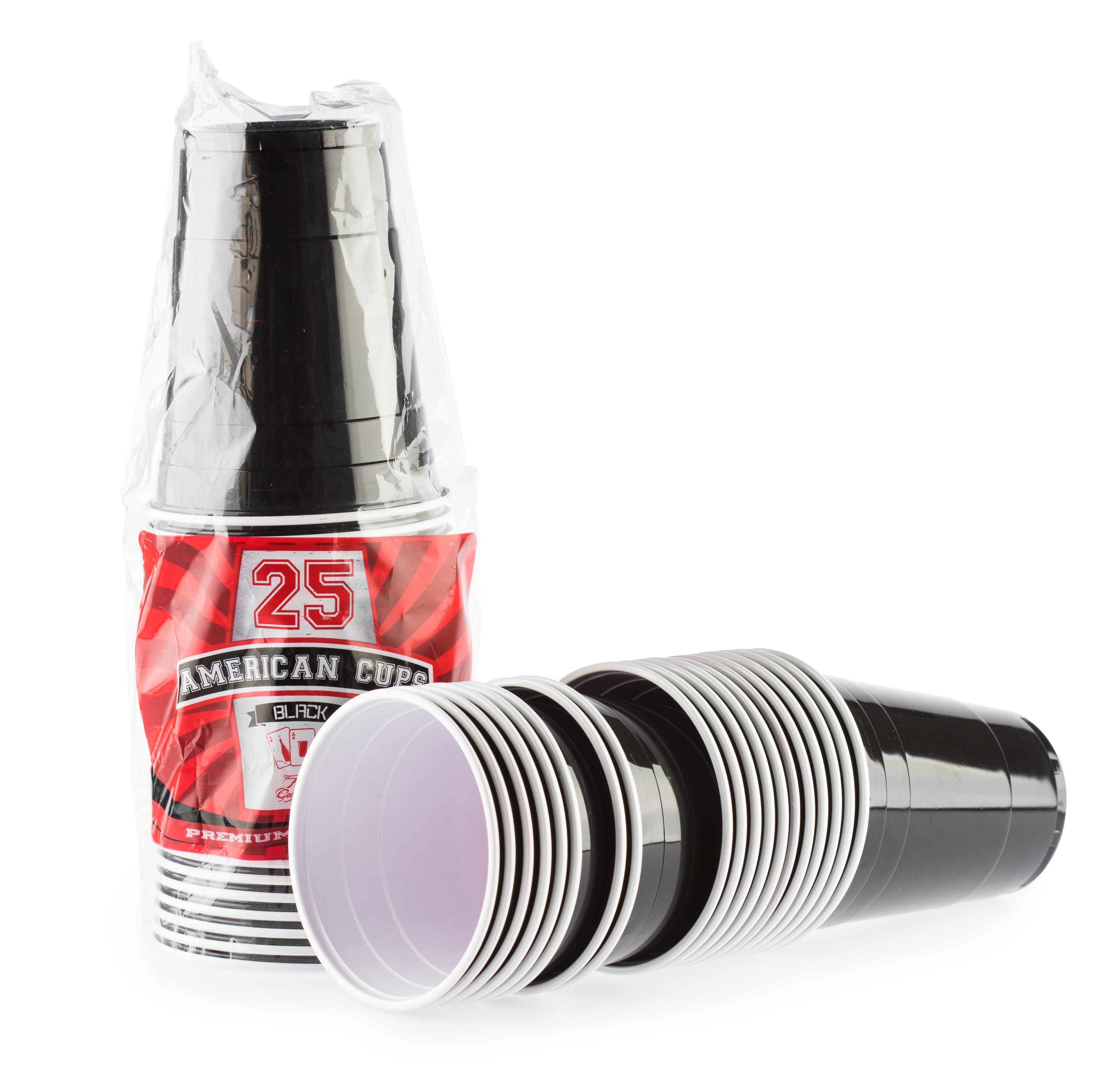Original Black Party Cups 500ml - Schwarze Partybecher - Morgen geliefert