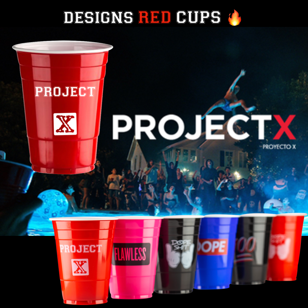 Bedrukte Red Cups Project X Design in verschillende kleuren - Originele ...